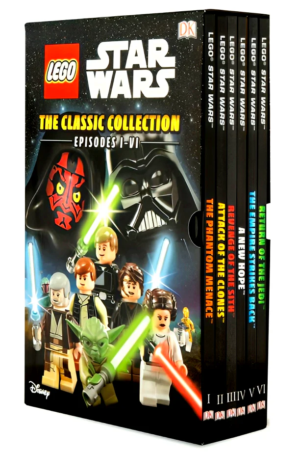 LEGO Star Wars Episodes I-VI The Complete Library 6 Book Box Set by ...