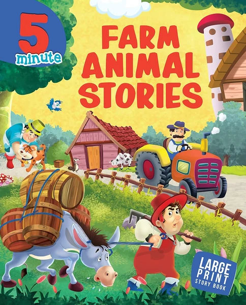 5 Minute Farm Animal Stories - Bedtime Story Book for Kids by Om Books ...
