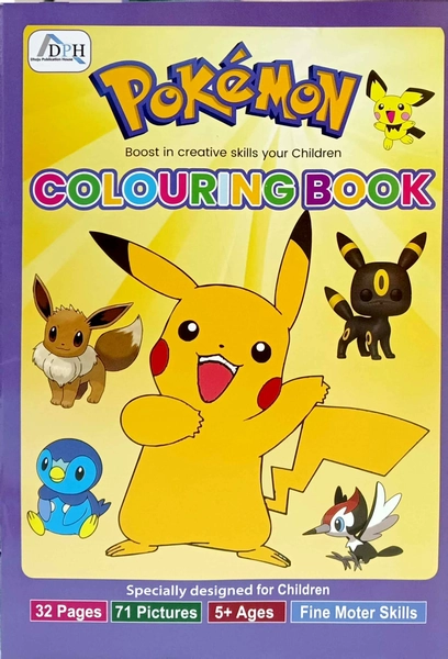 Pokemon Colouring Book by Dhoju | ISBN :BM67FB32E21C74 | booksmandala.com